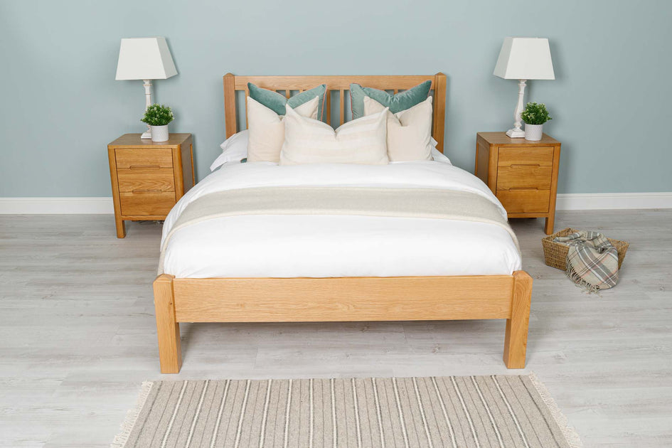 Trafalgar Solid Natural Oak Bed Frame - 6ft Super King – The Oak Bed Store