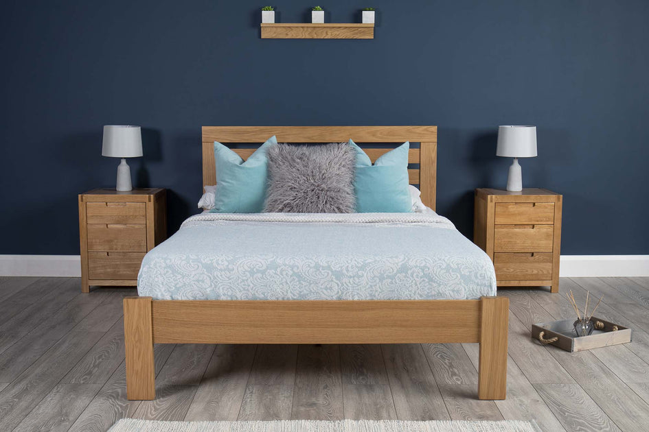 Goodwood Solid Natural Oak Bed Frame - 5ft King Size – The Oak Bed Store